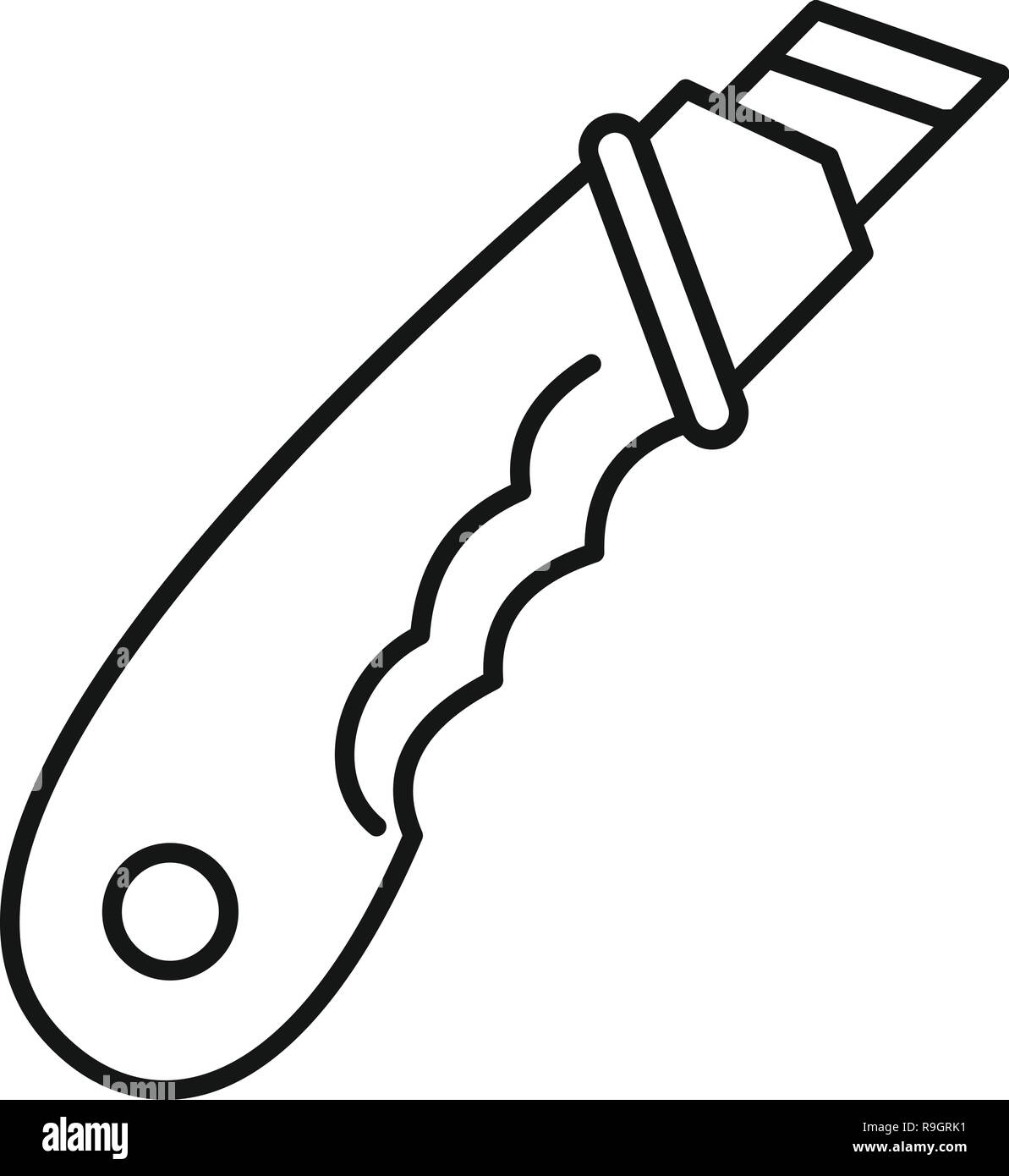 Stationery knife icon. Outline stationery knife vector icon for web ...