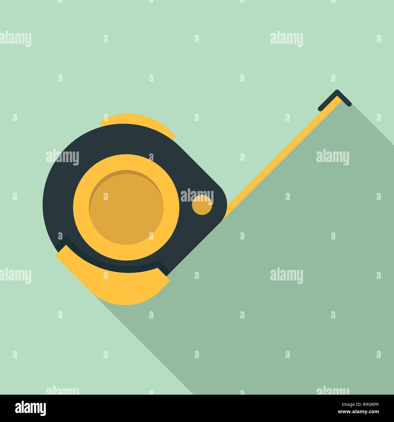 Measure ruler icon. Flat illustration of measure ruler vector icon for ...