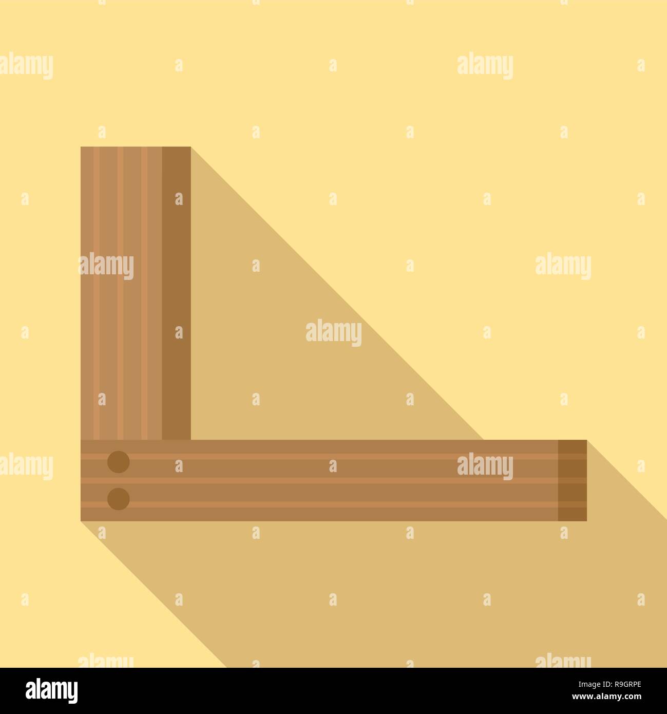 Wood angle icon. Flat illustration of wood angle vector icon for web ...