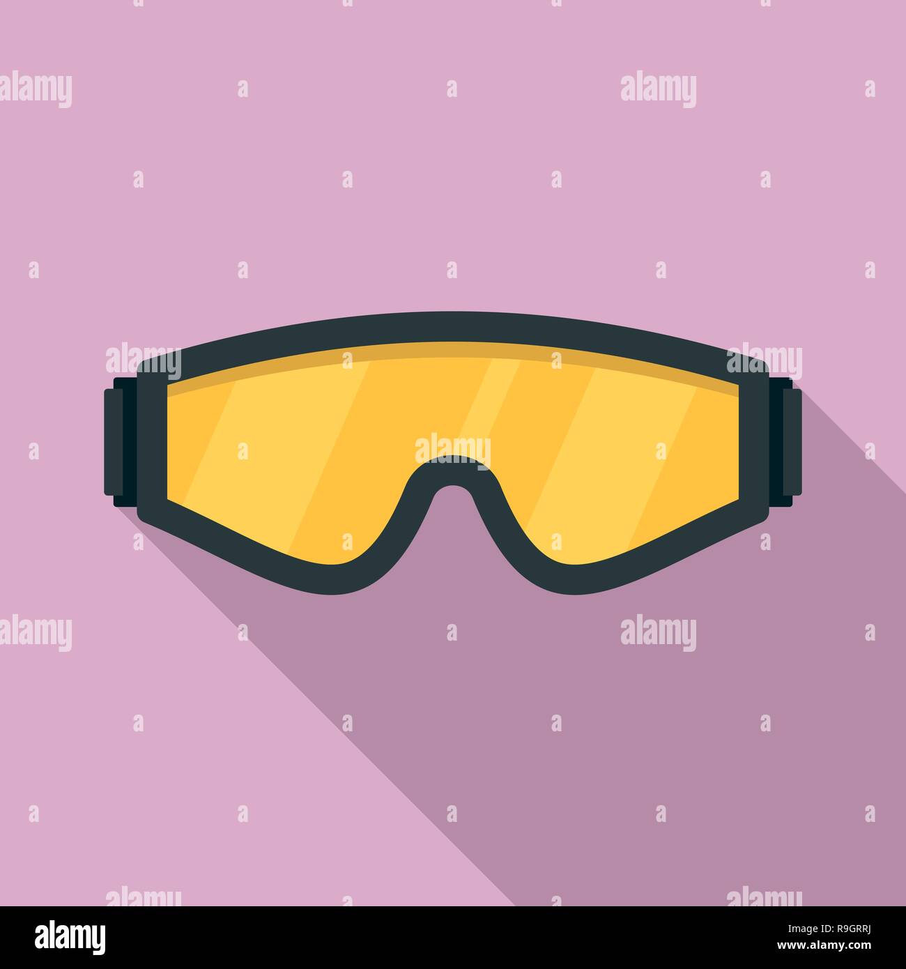 Safety glasses icon. Flat illustration of safety glasses vector icon ...