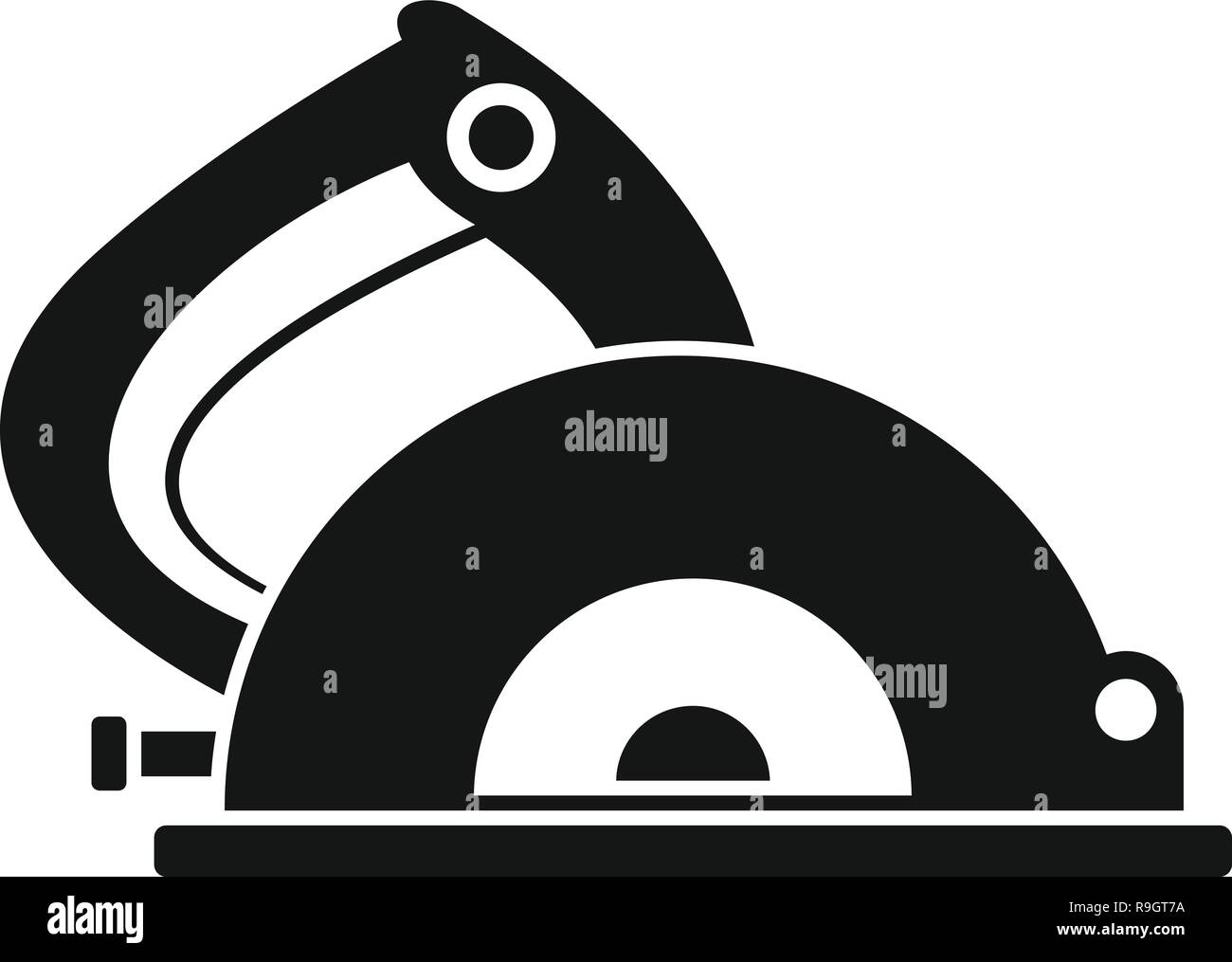 Circular saw icon. Simple illustration of circular saw vector icon for ...
