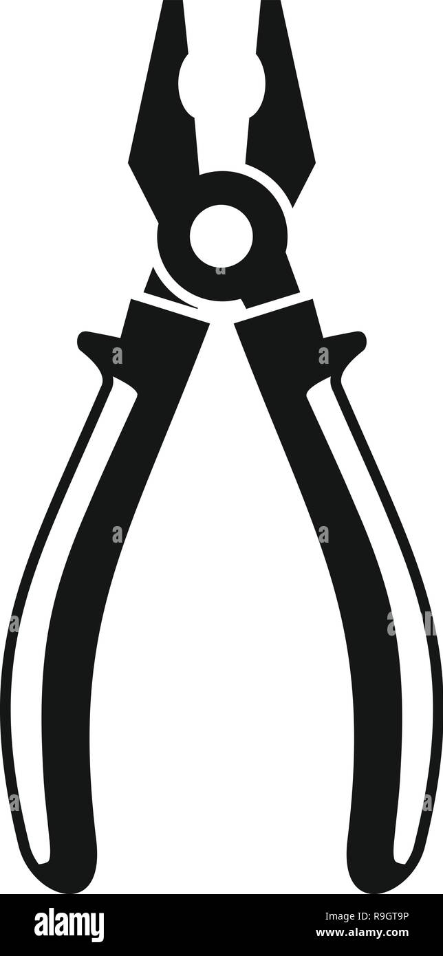 Pliers tool icon. Simple illustration of pliers tool vector icon for ...