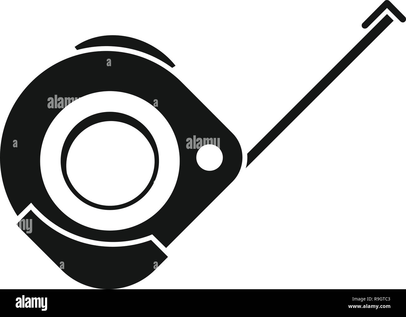 Measure ruler icon. Simple illustration of measure ruler vector icon ...