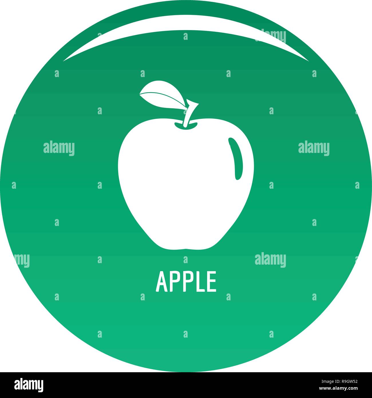 Apple icon. Simple illustration of apple vector icon for any design ...