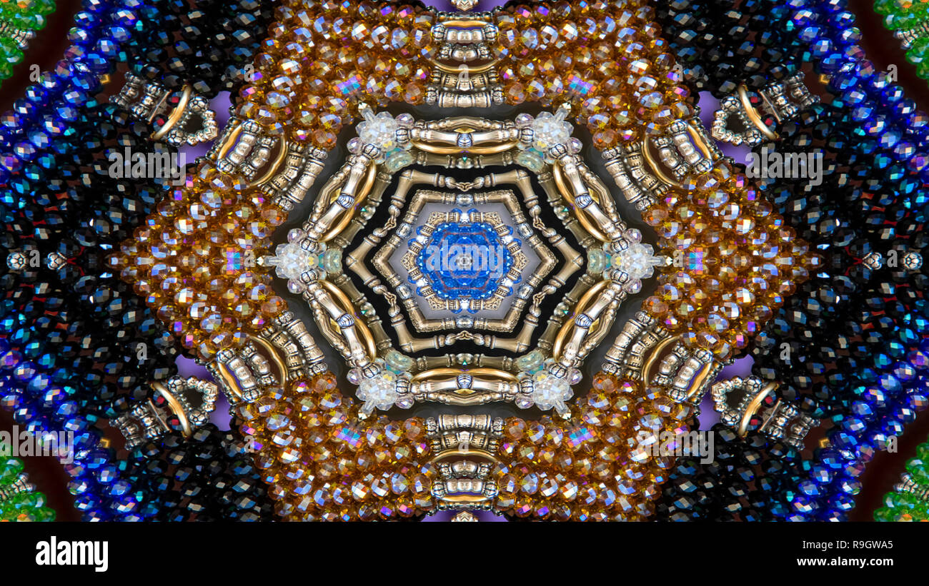 Abstract Colorful Hypnotic Symmetric Pattern Ornamental Decorative ...