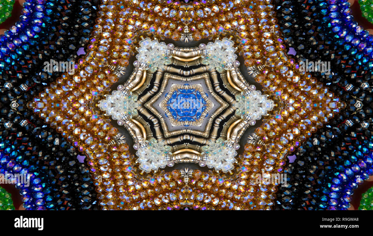 Abstract Colorful Hypnotic Symmetric Pattern Ornamental Decorative ...