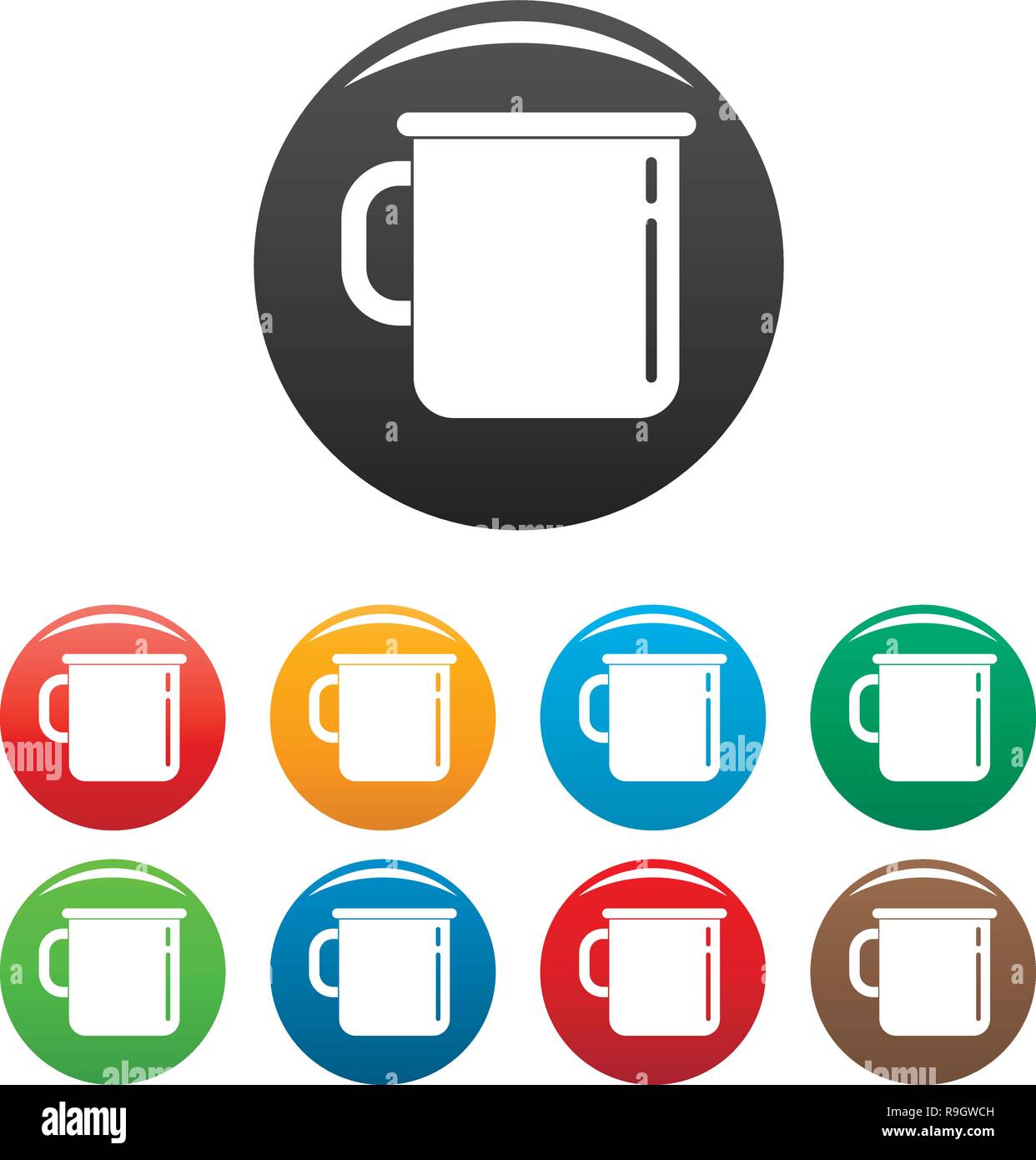 Enamel dishes Stock Vector Images - Alamy