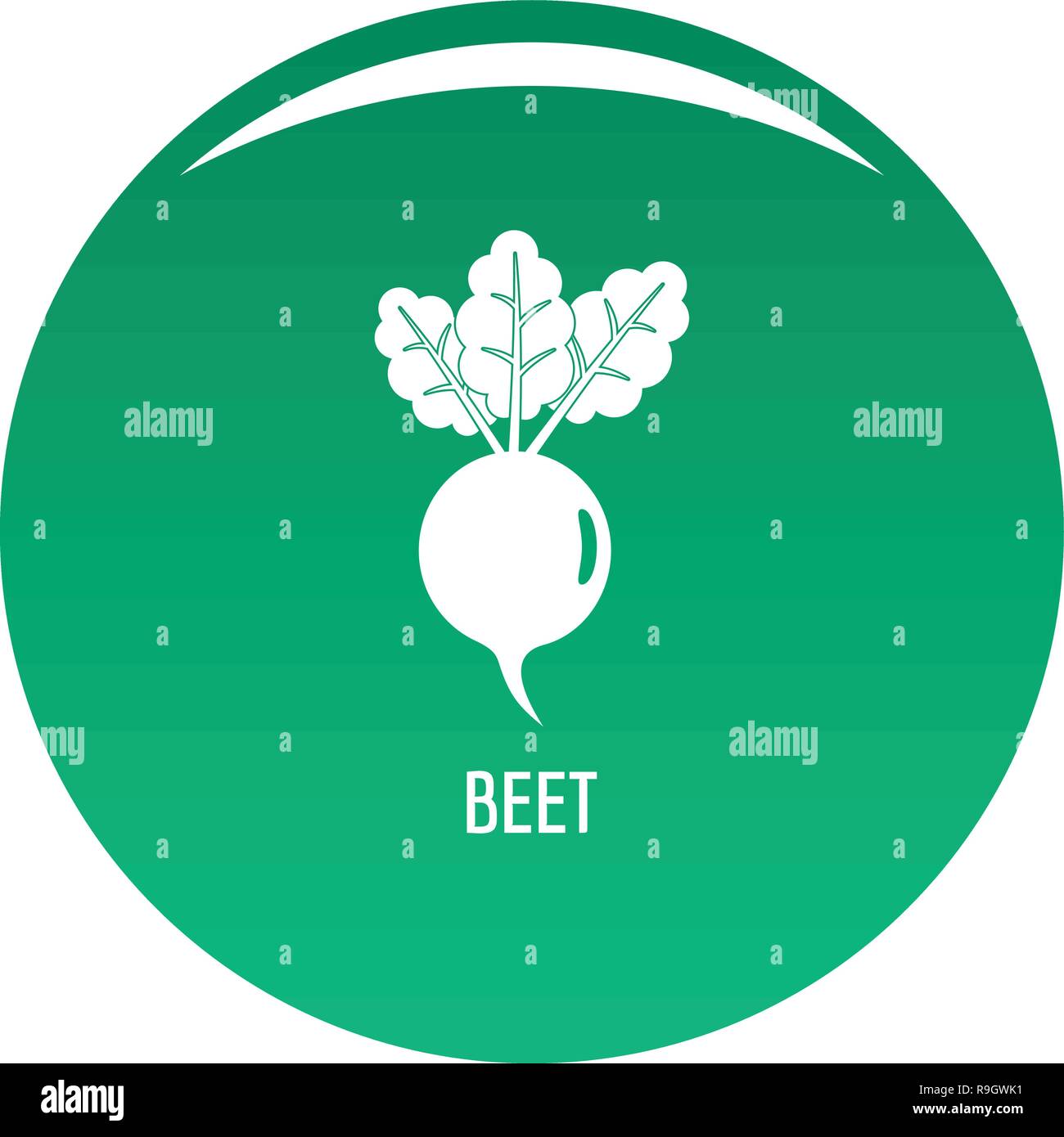 Beet icon. Simple illustration of beet vector icon for any design green ...