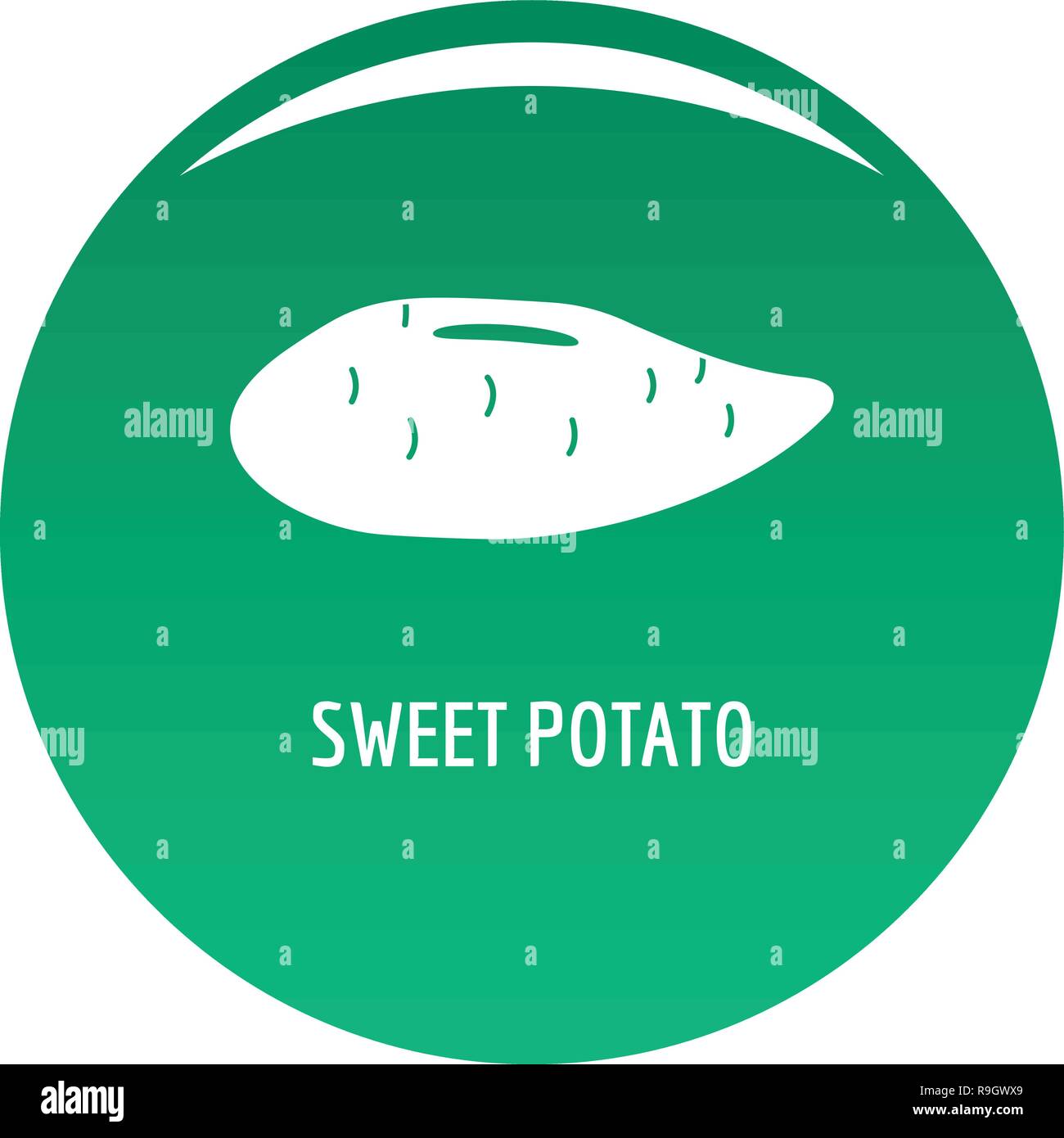 Sweet potato icon. Simple illustration of sweet potato vector icon for ...
