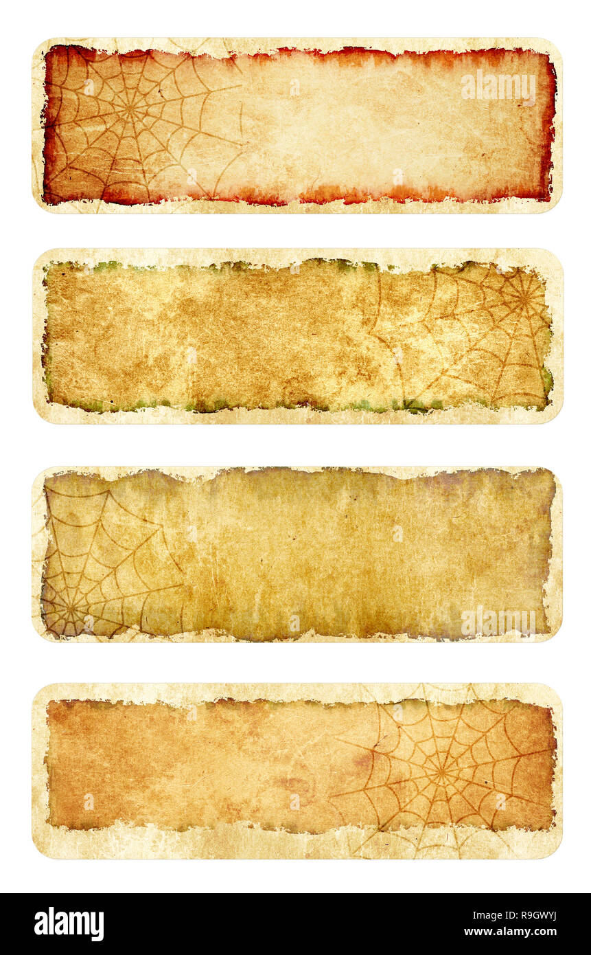 Halloween parchment Cut Out Stock Images & Pictures - Alamy