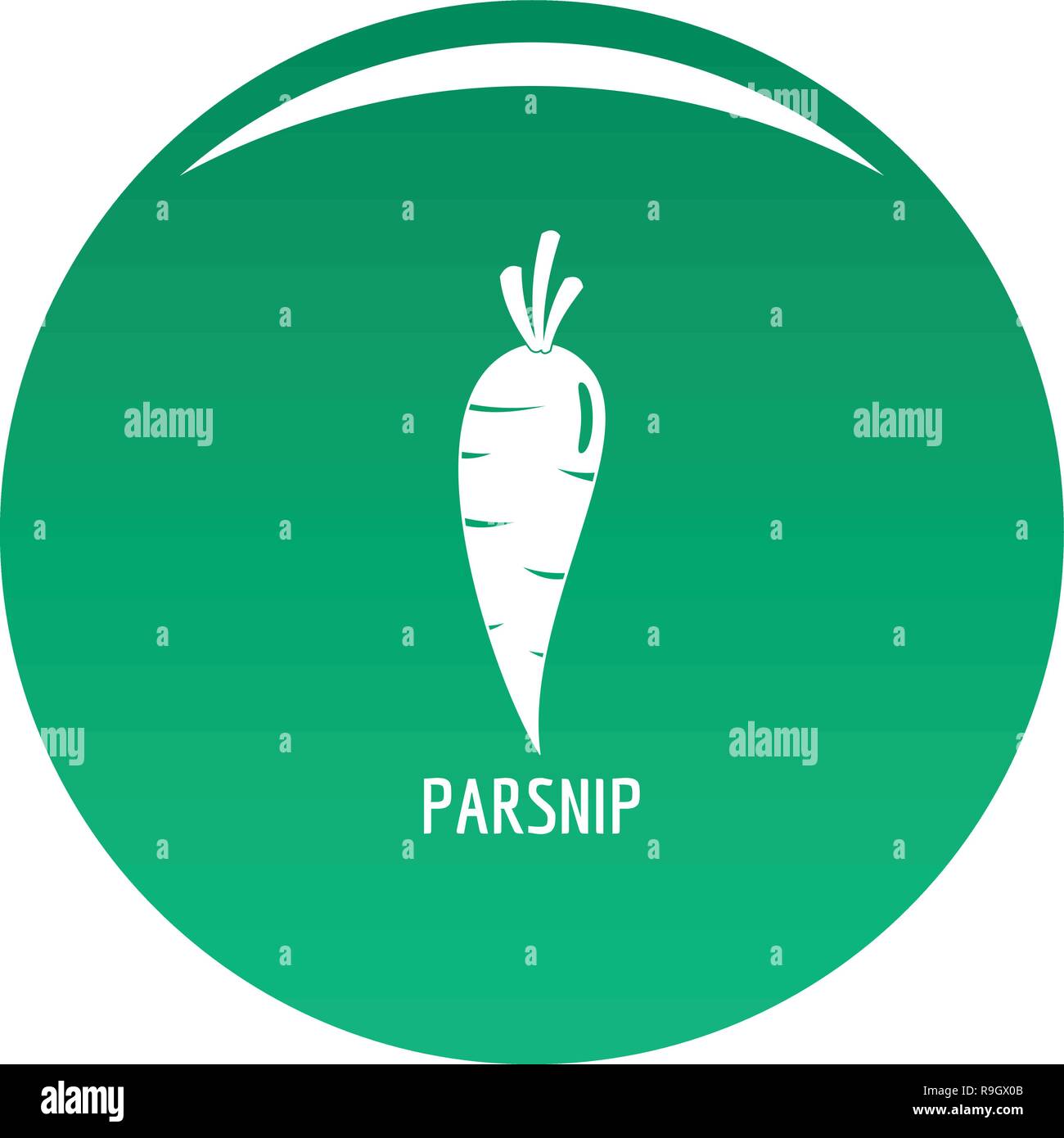 Parsnip icon. Simple illustration of parsnip vector icon for any design ...