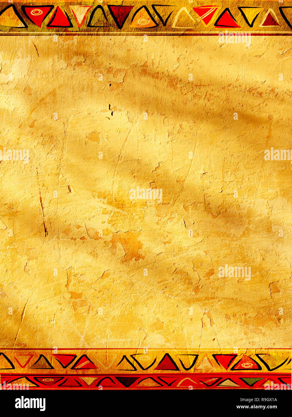 Grunge background with African traditional patterns Stock Photo - Alamy
