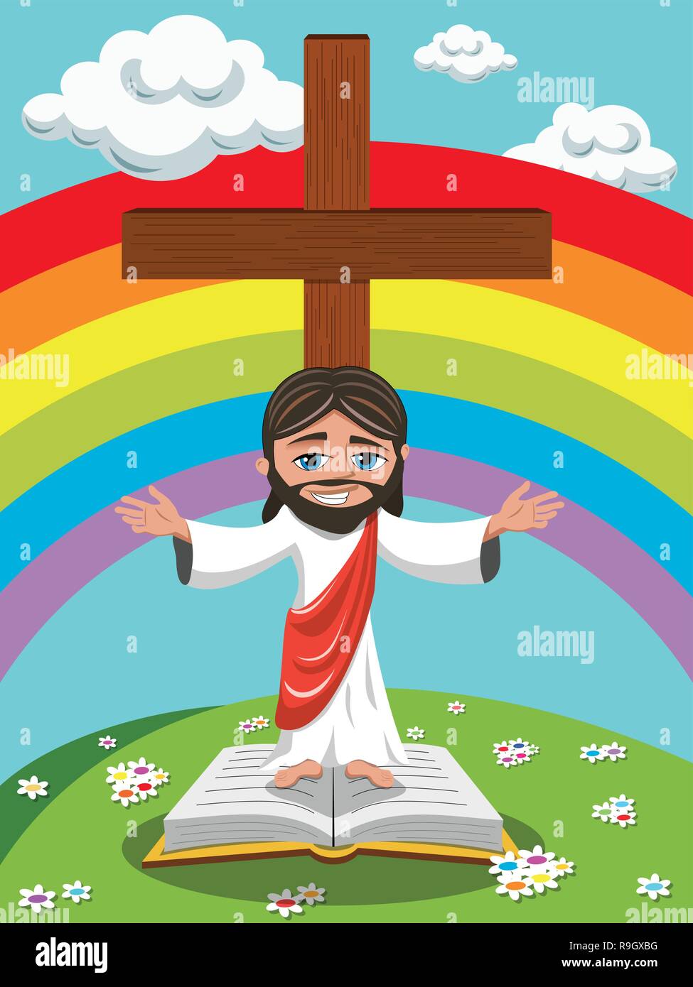 Cartoon jesus hi-res stock photography and images - Alamy