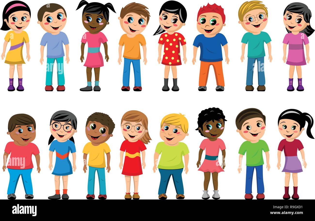 Schoolchildren healthy Stock Vector Images - Alamy