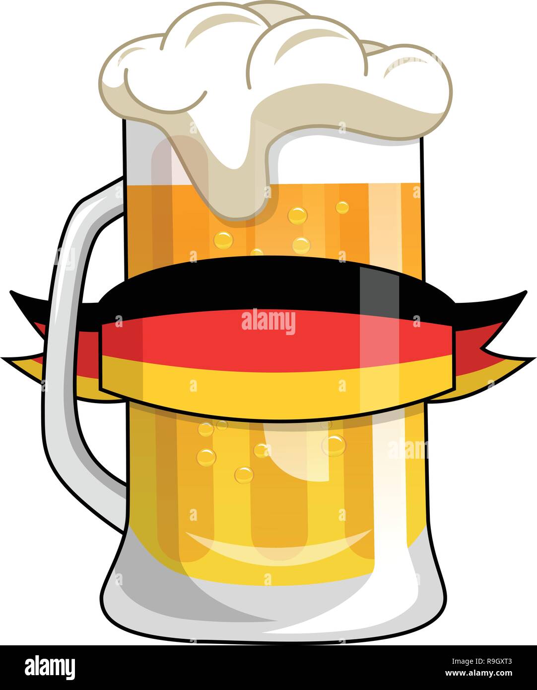German Beer Stein Cartoon