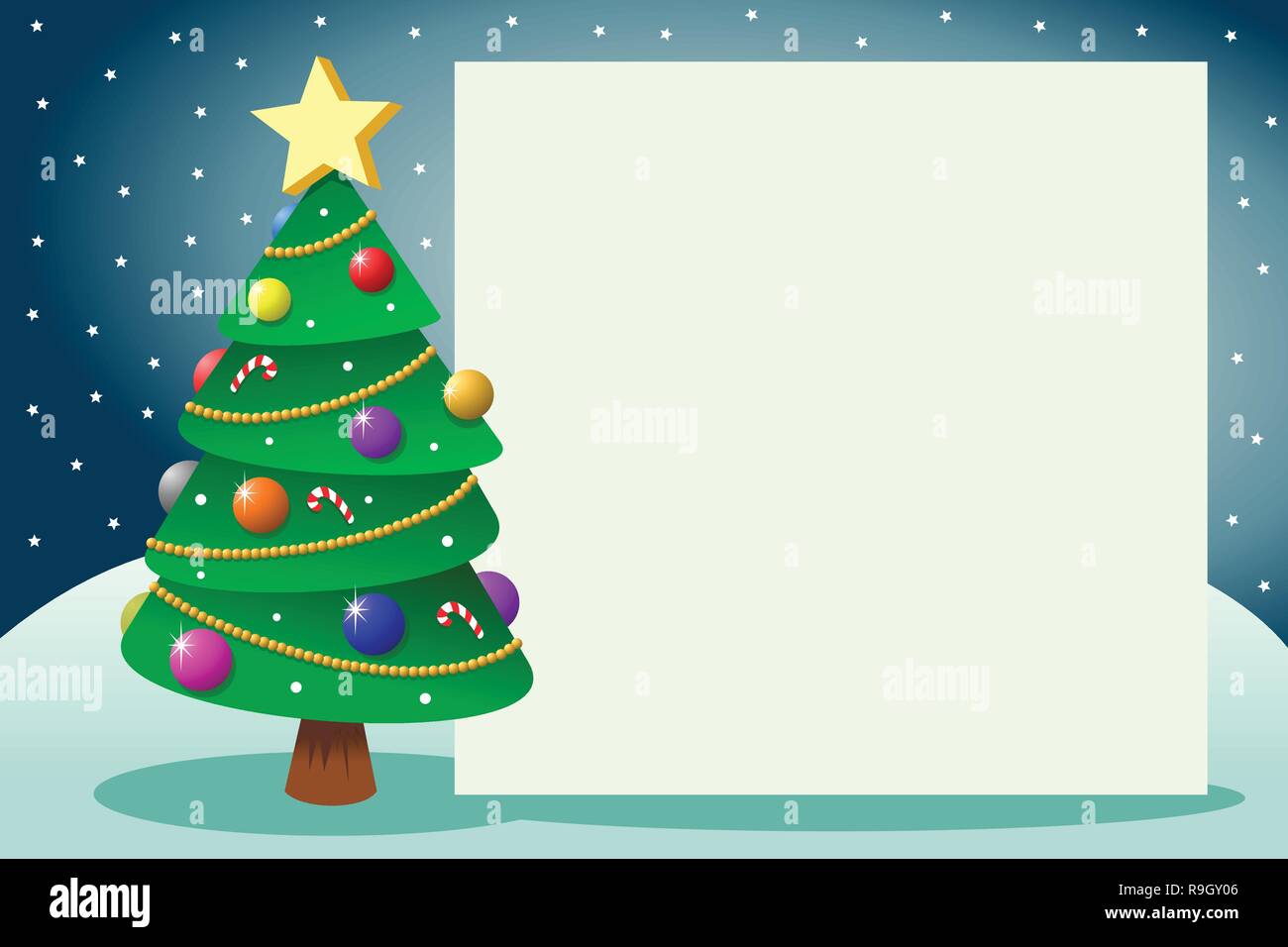 Christmas card background tree Stock Vector Images - Alamy