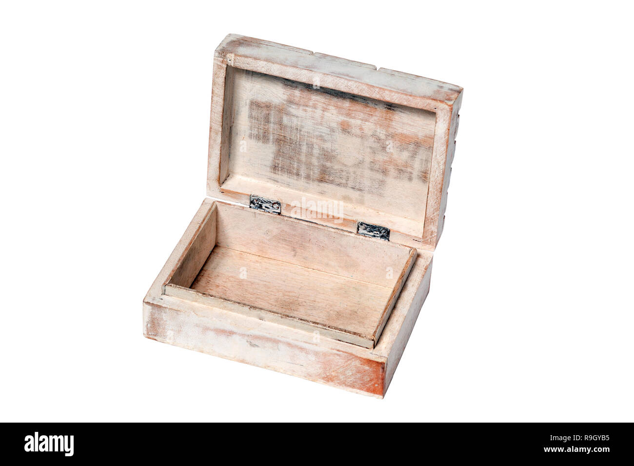 Closeup vintage texture wooden old weathered aged empty open ...