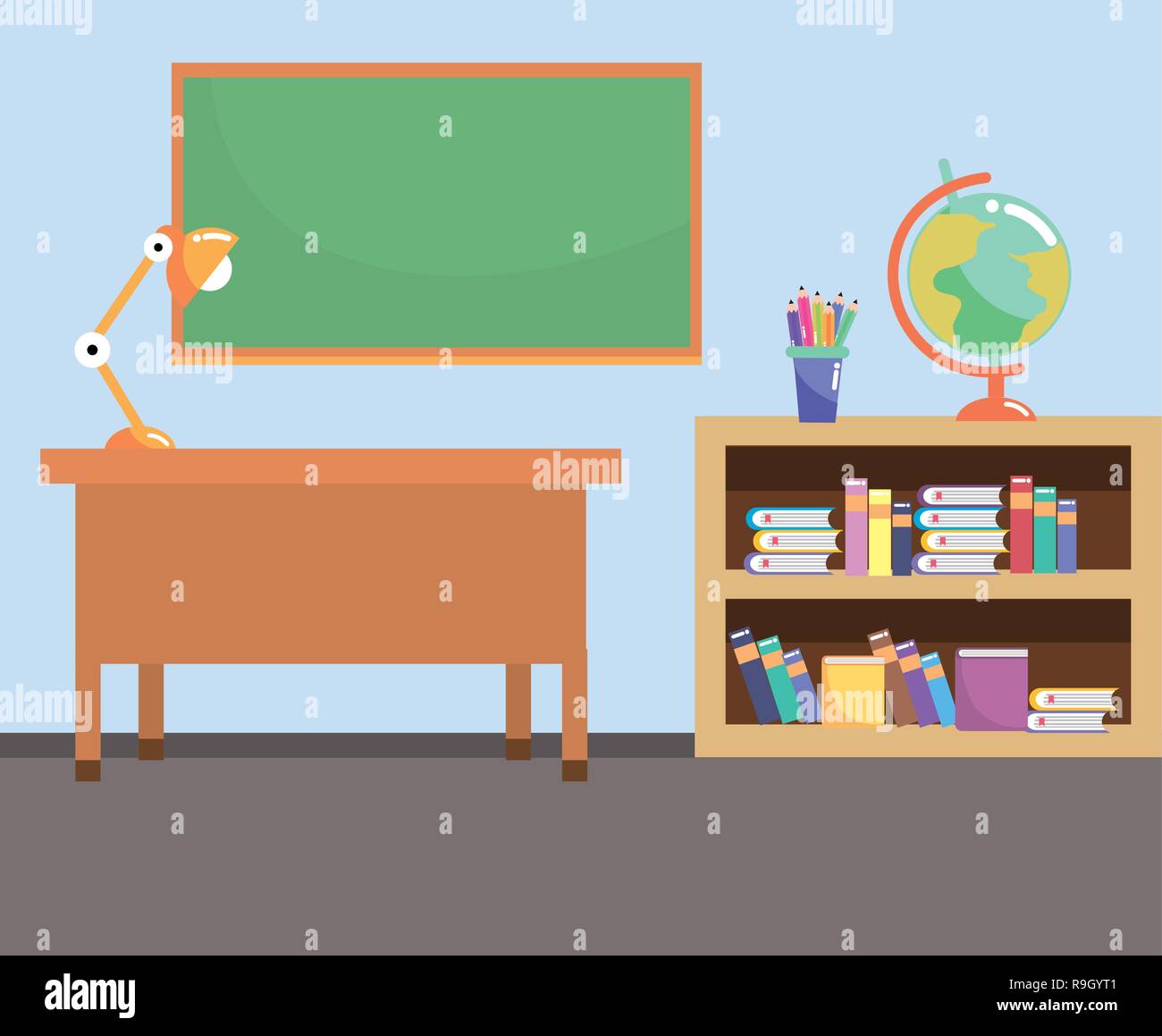 school study classroom cartoon Stock Vector Image & Art - Alamy