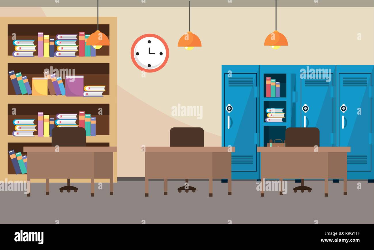 school study classroom cartoon Stock Vector Image & Art - Alamy