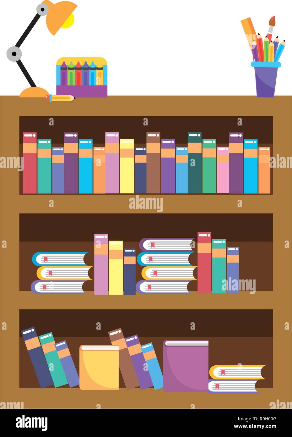 school study element cartoon Stock Vector Image & Art - Alamy