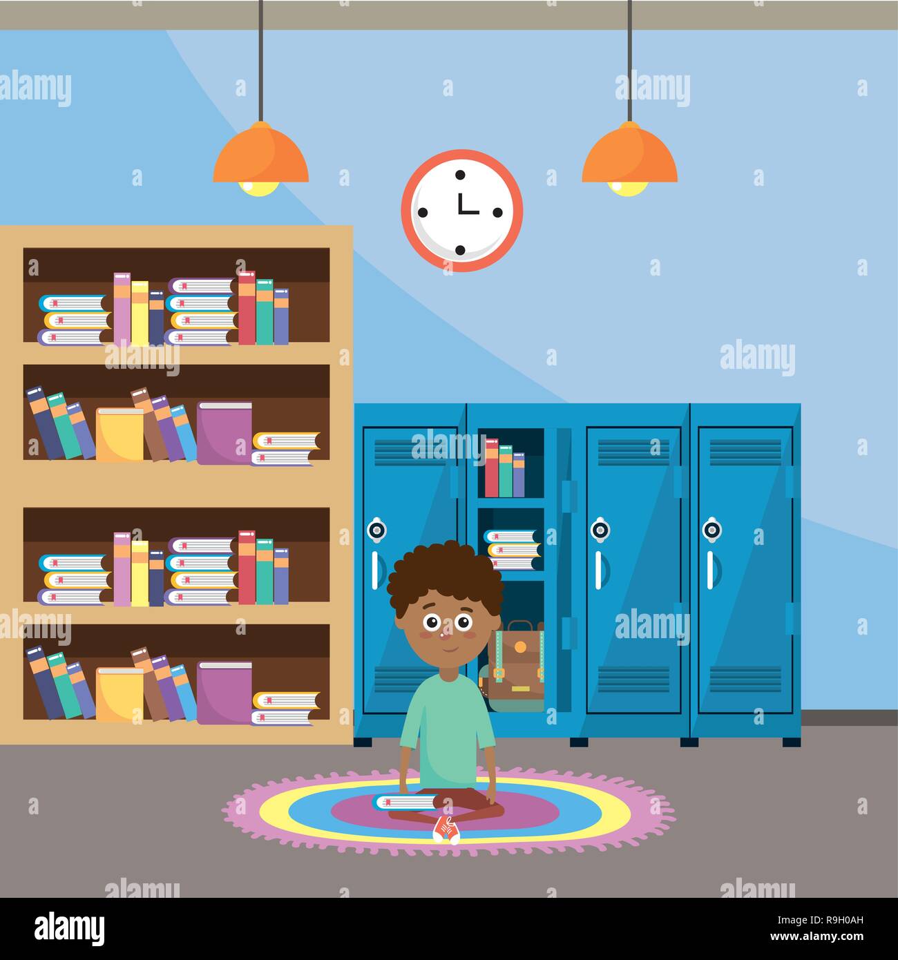 elementary school cartoon Stock Vector Image & Art - Alamy