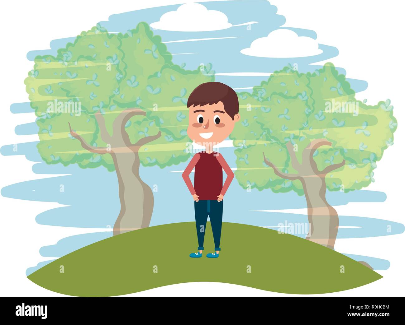 cute child cartoon Stock Vector Image & Art - Alamy