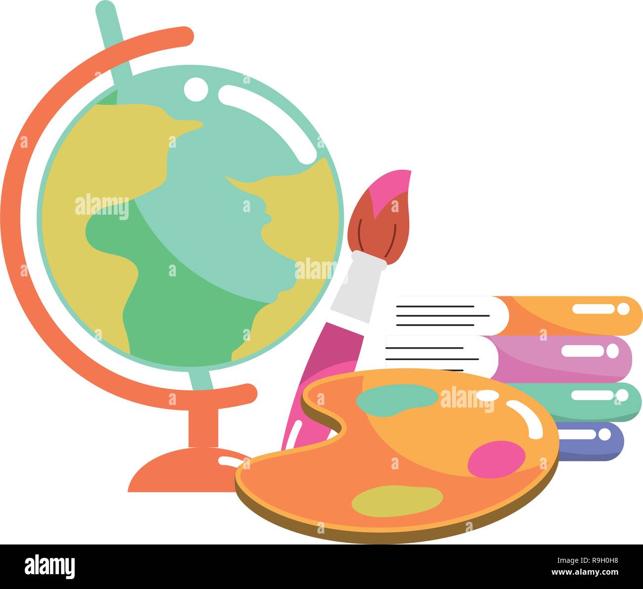 school study element cartoon Stock Vector Image & Art - Alamy