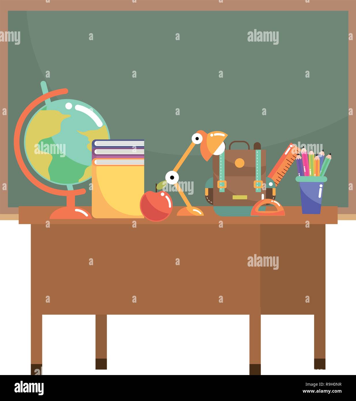 school study element cartoon Stock Vector Image & Art - Alamy