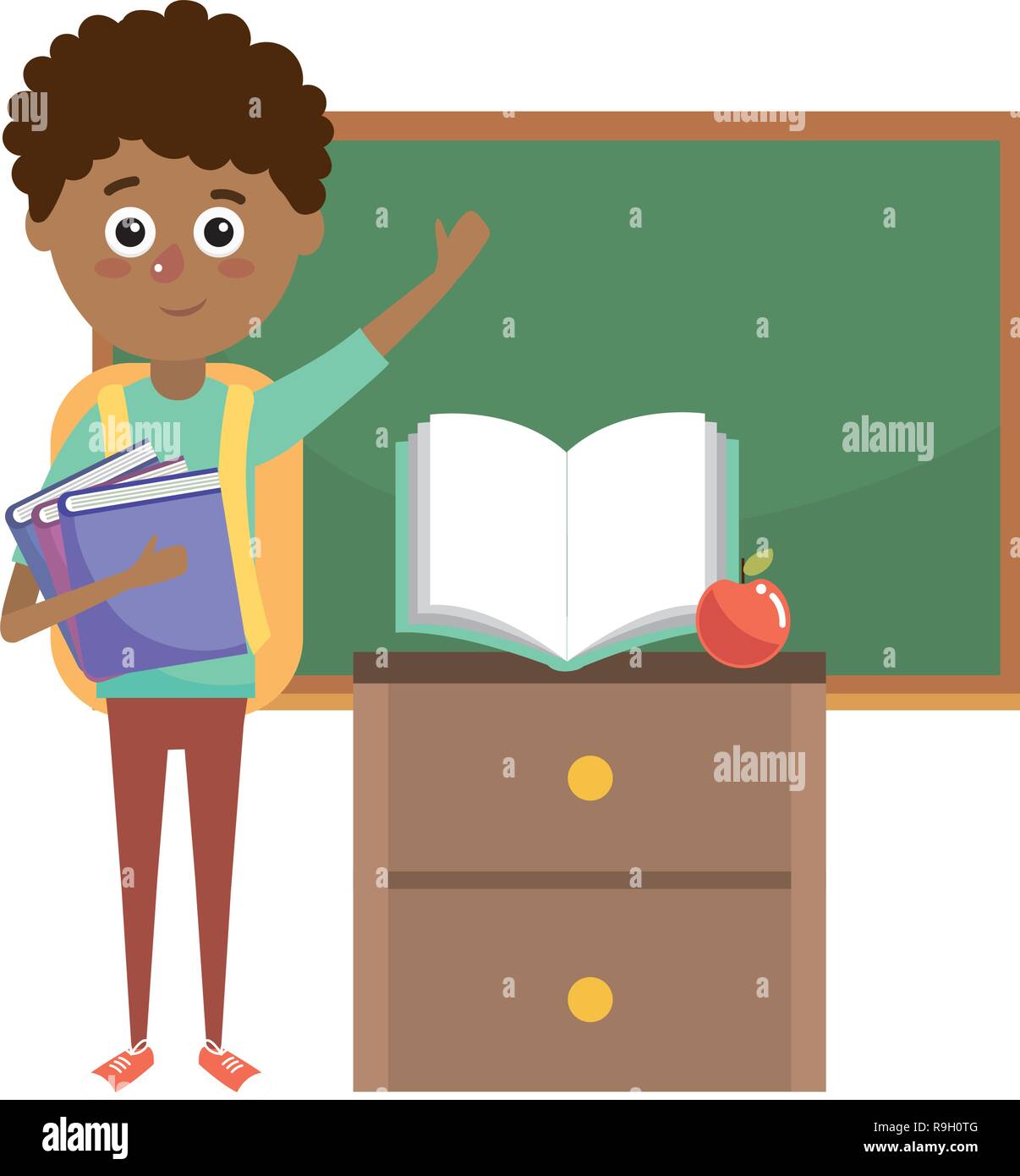 elementary school cartoon Stock Vector Image & Art - Alamy