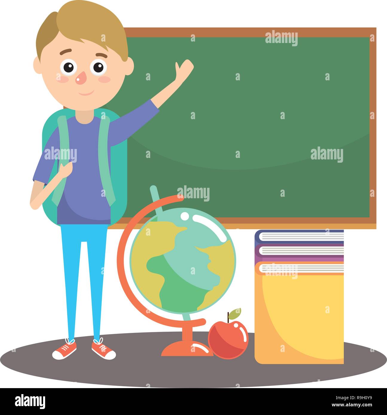 elementary school cartoon Stock Vector Image & Art - Alamy