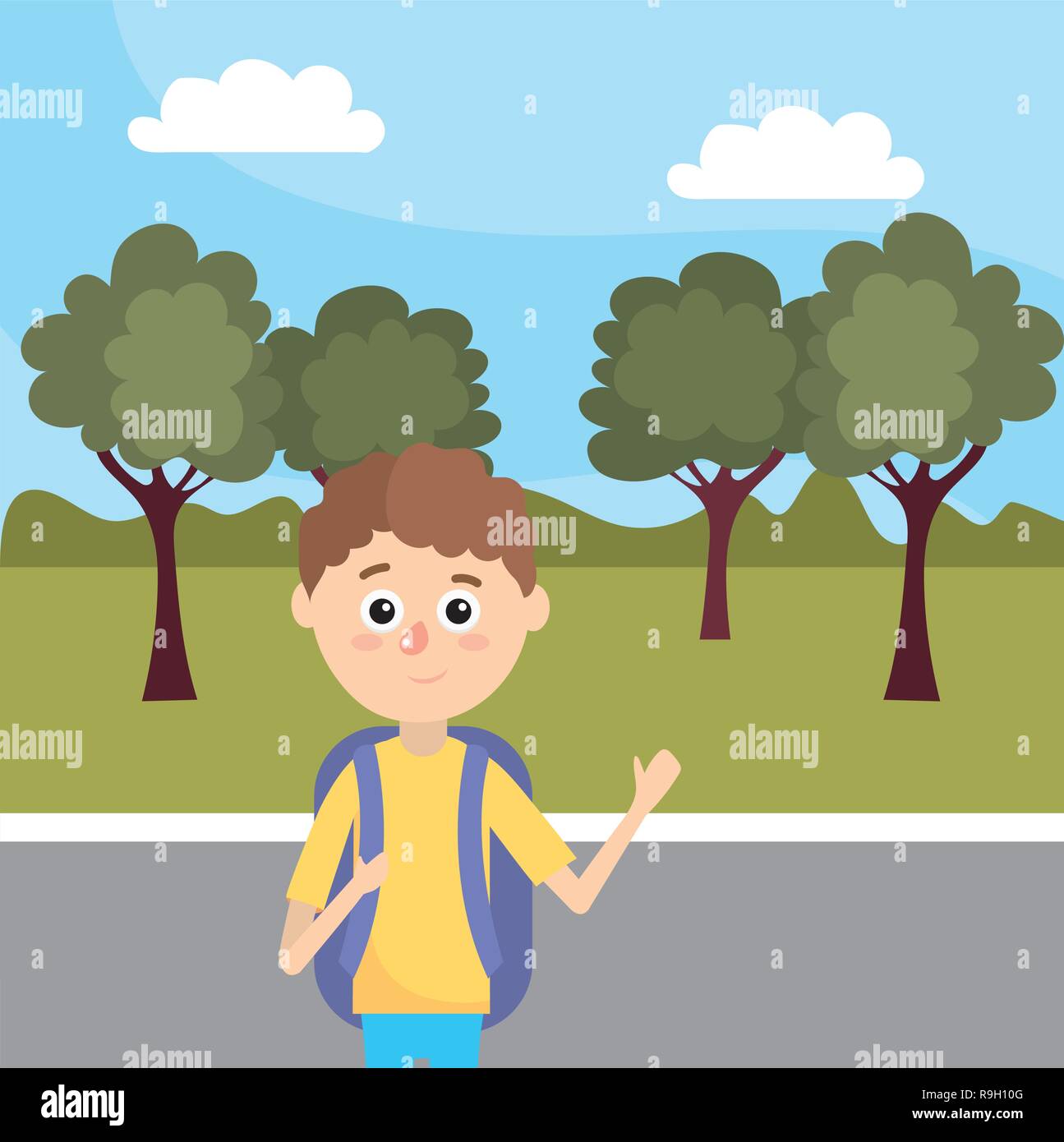cute child cartoon Stock Vector Image & Art - Alamy