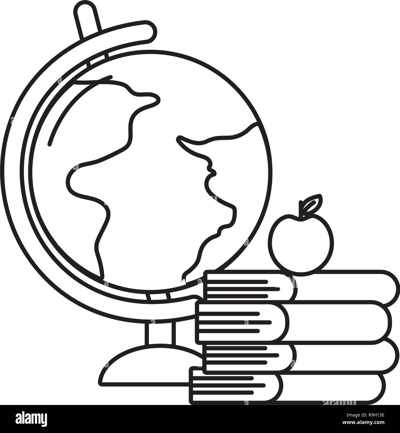 school study element cartoon Stock Vector Image & Art - Alamy