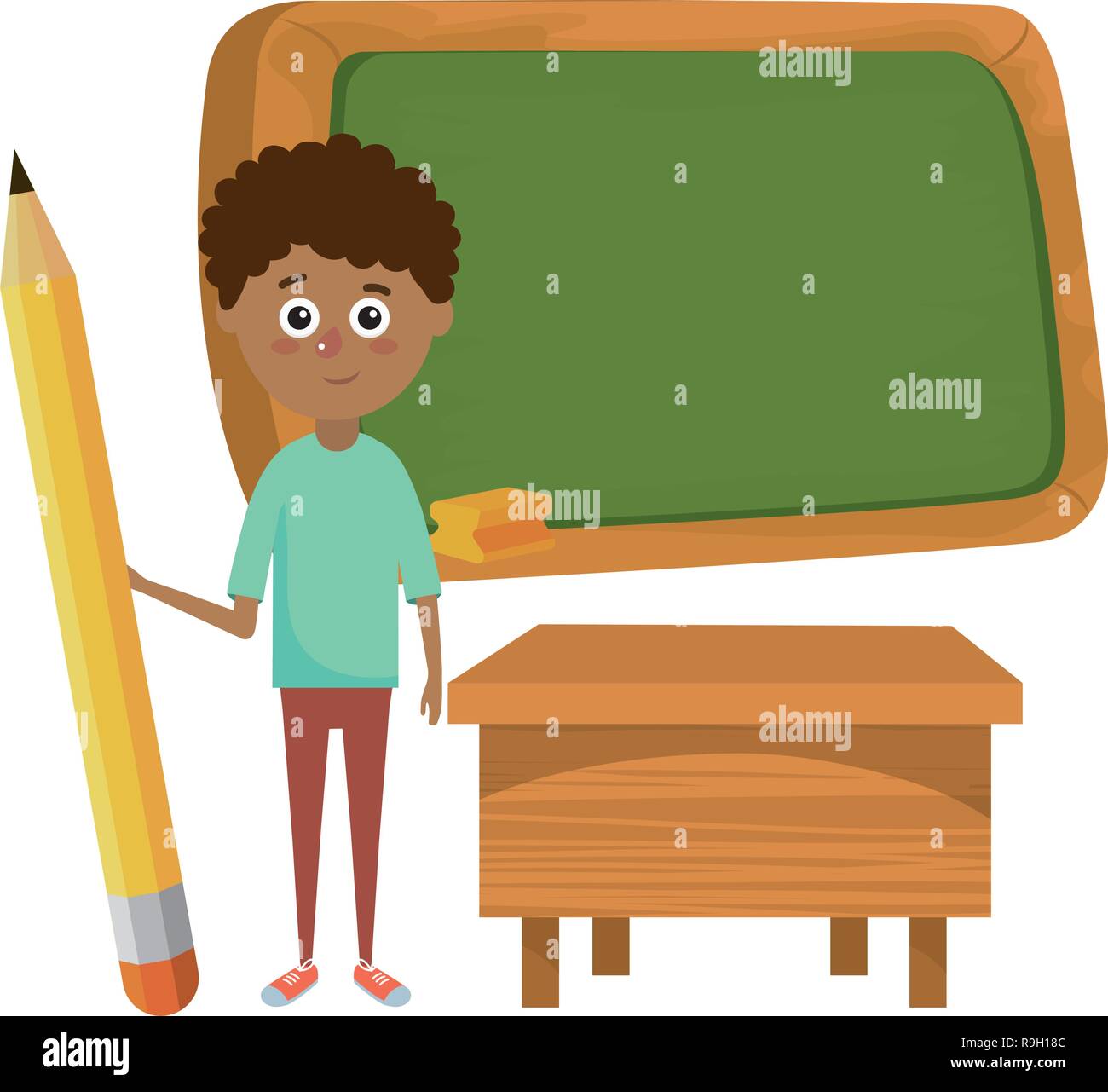 elementary school cartoon Stock Vector Image & Art - Alamy