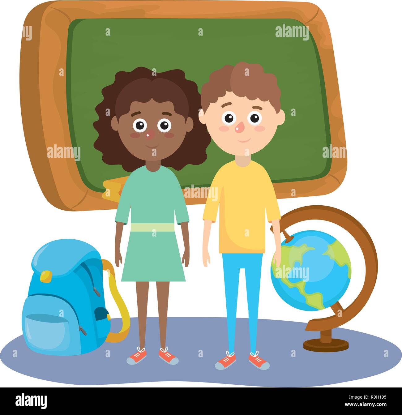 elementary school cartoon Stock Vector Image & Art - Alamy