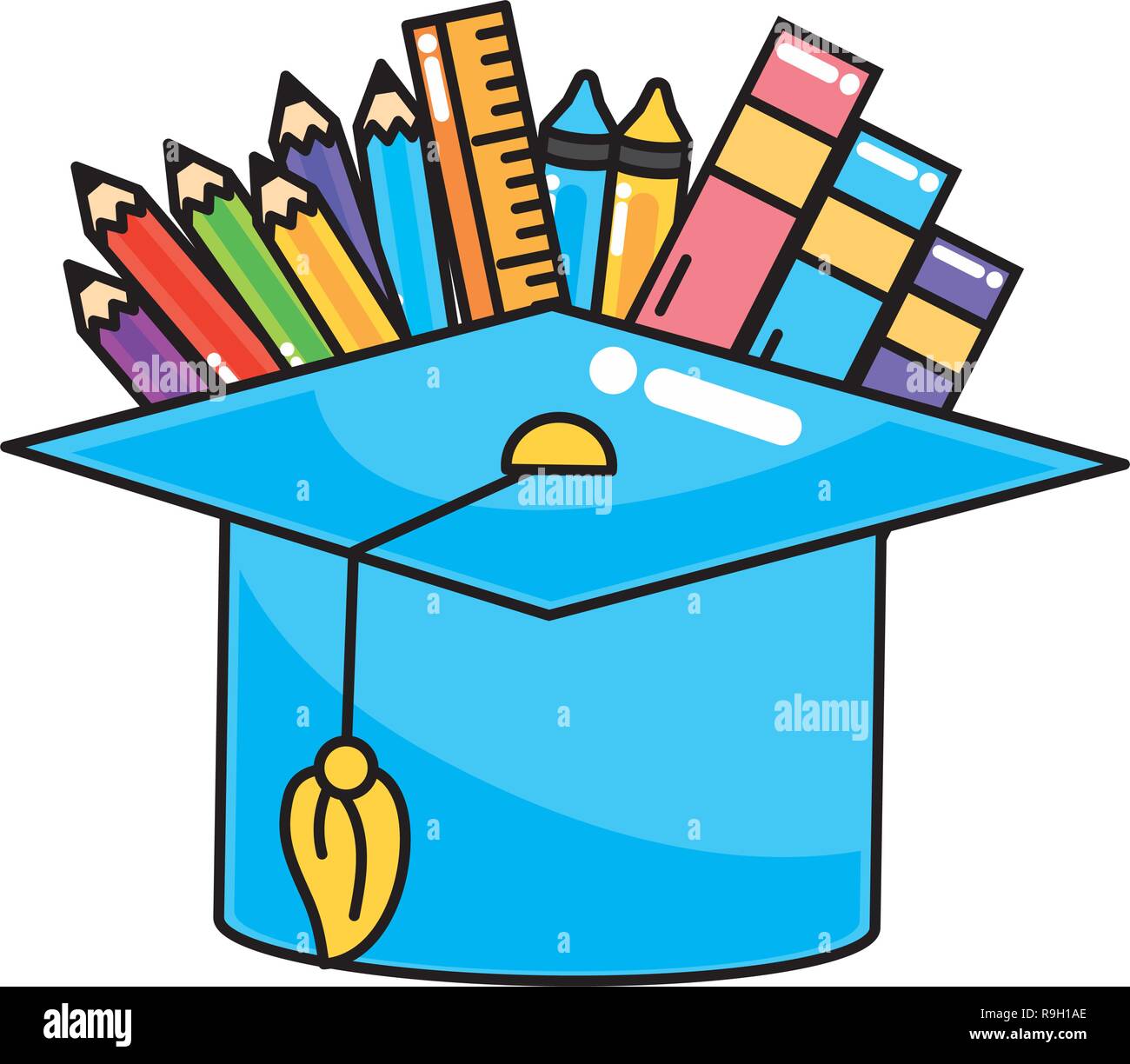 study elements cartoon Stock Vector Image & Art - Alamy