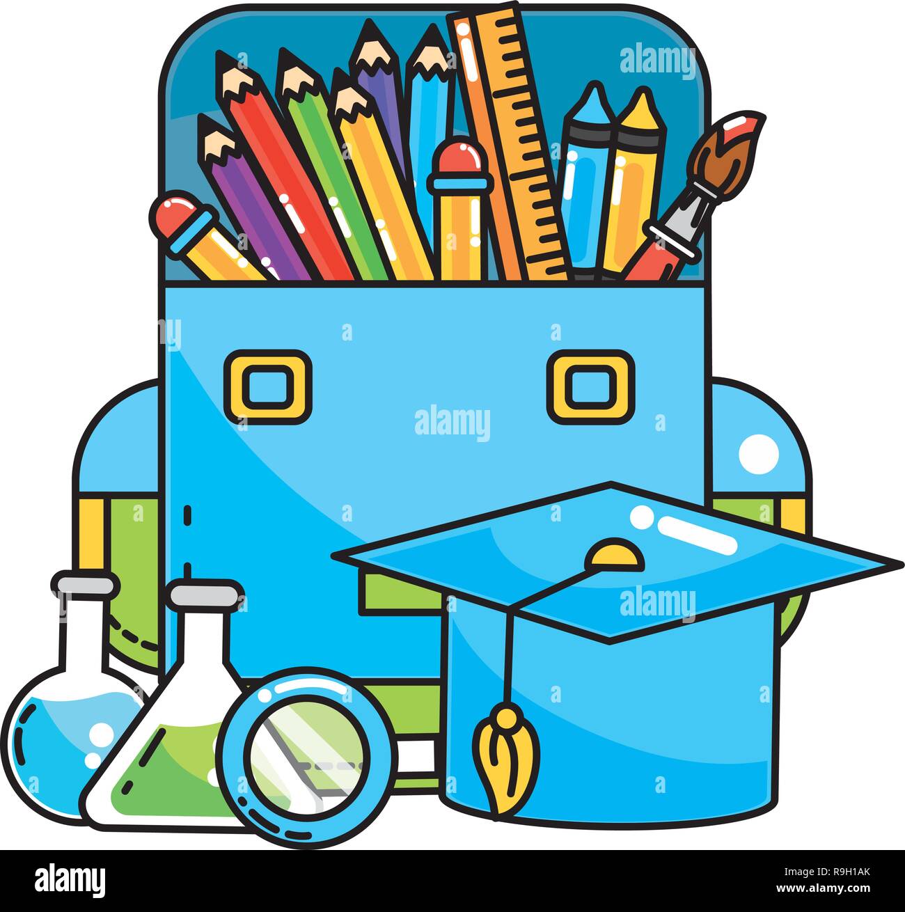 study elements cartoon Stock Vector Image & Art - Alamy
