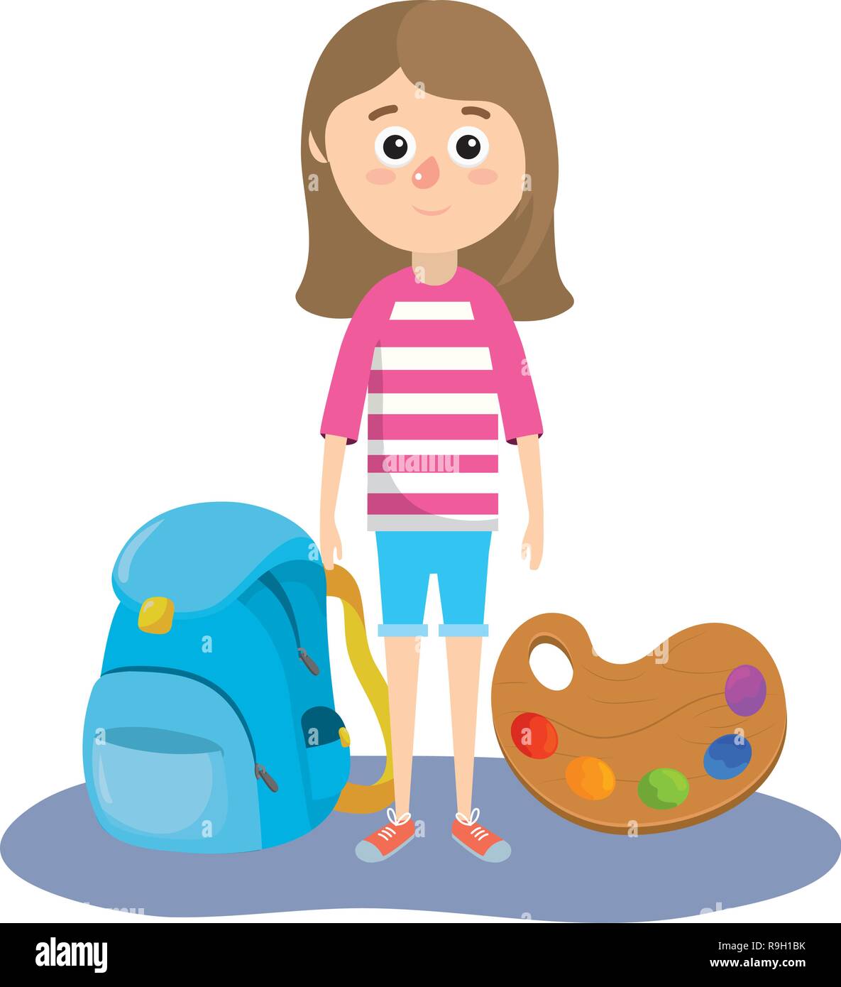 elementary school cartoon Stock Vector Image & Art - Alamy