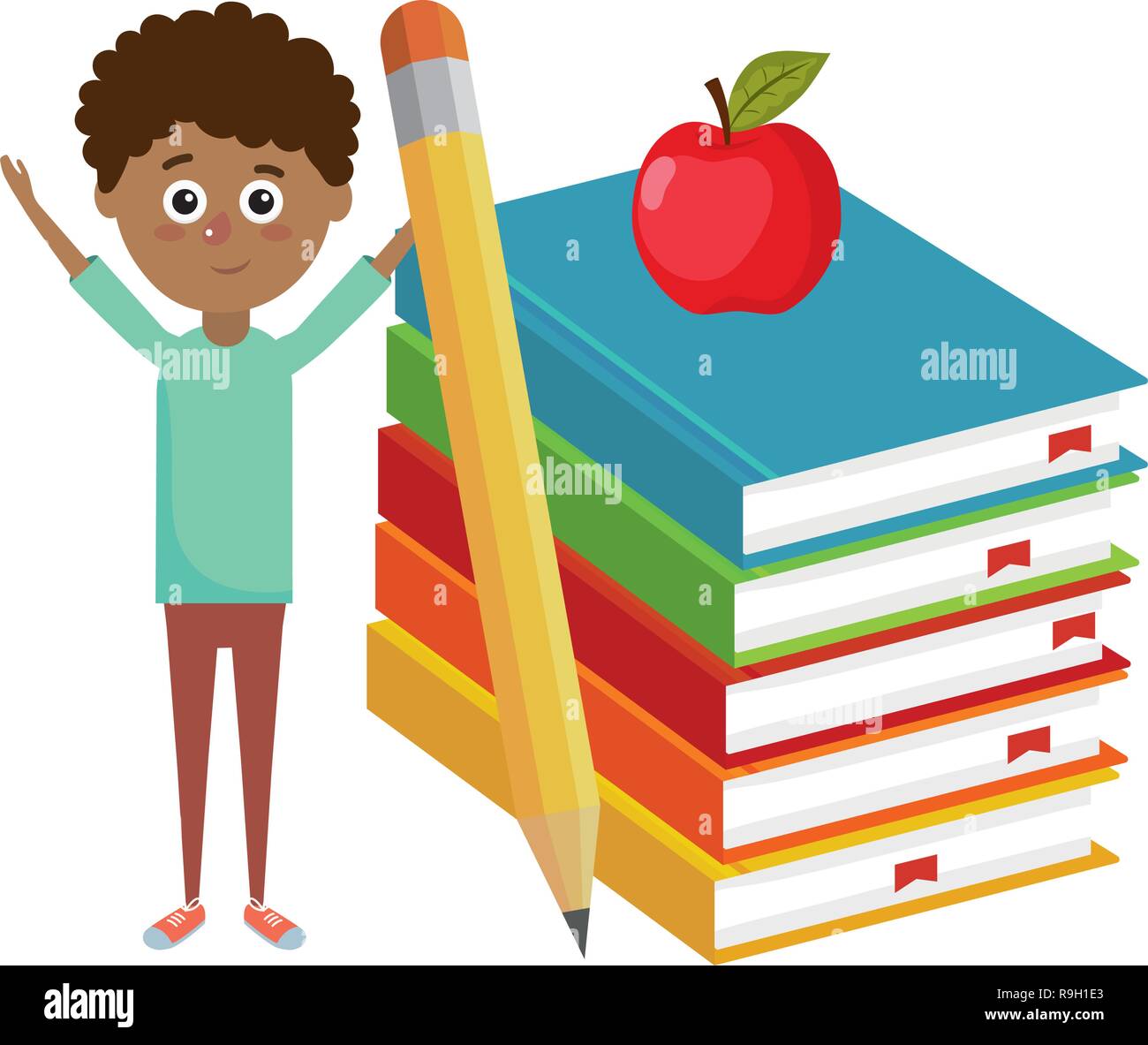 elementary school cartoon Stock Vector Image & Art - Alamy