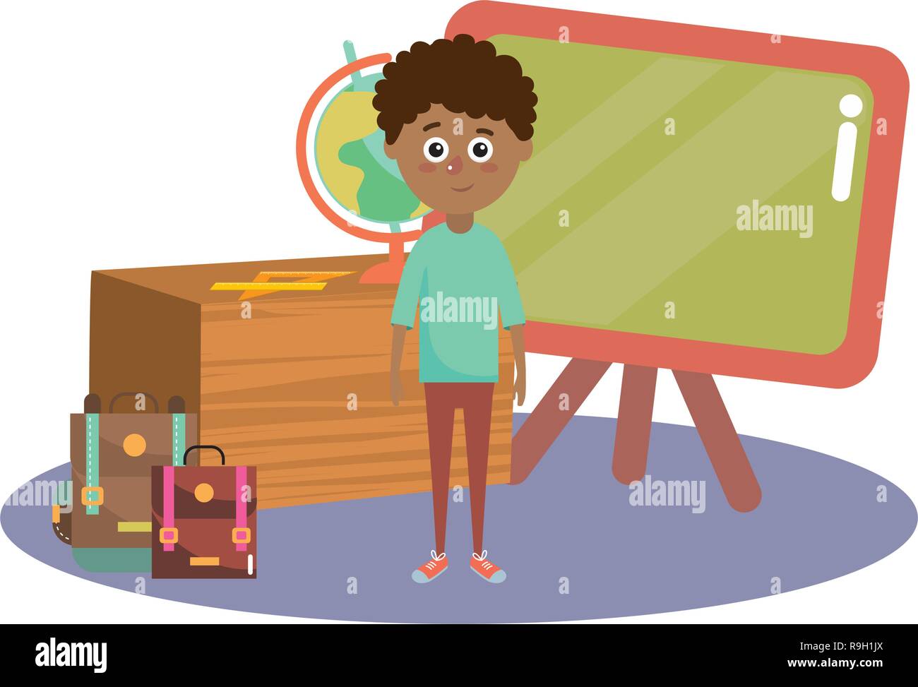 elementary school cartoon Stock Vector Image & Art - Alamy