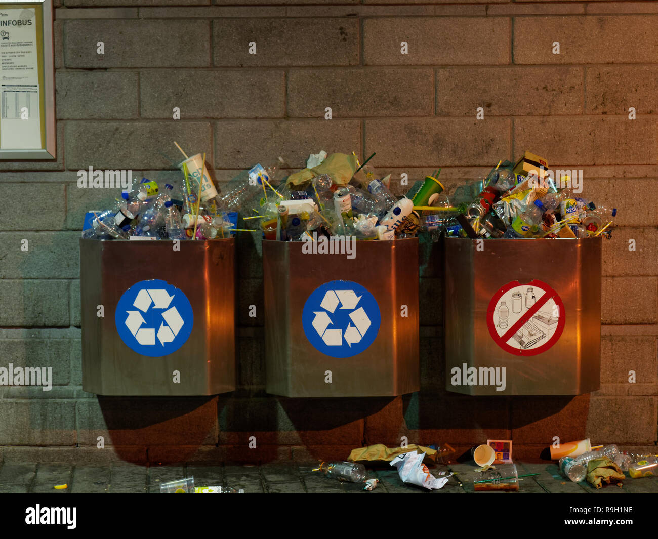 Overflowing bin isolated hi-res stock photography and images - Alamy