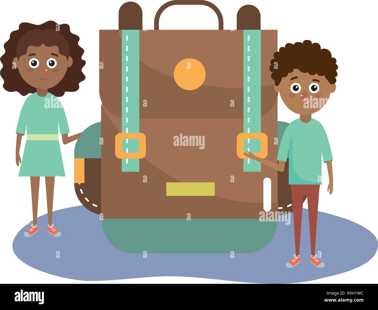 elementary school cartoon Stock Vector Image & Art - Alamy