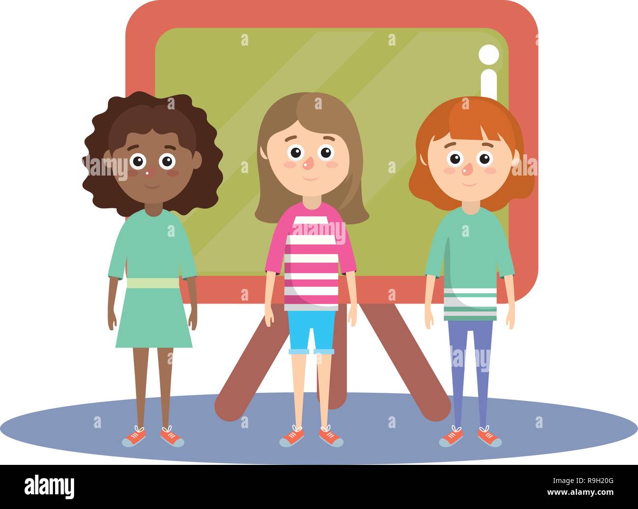 elementary school cartoon Stock Vector Image & Art - Alamy