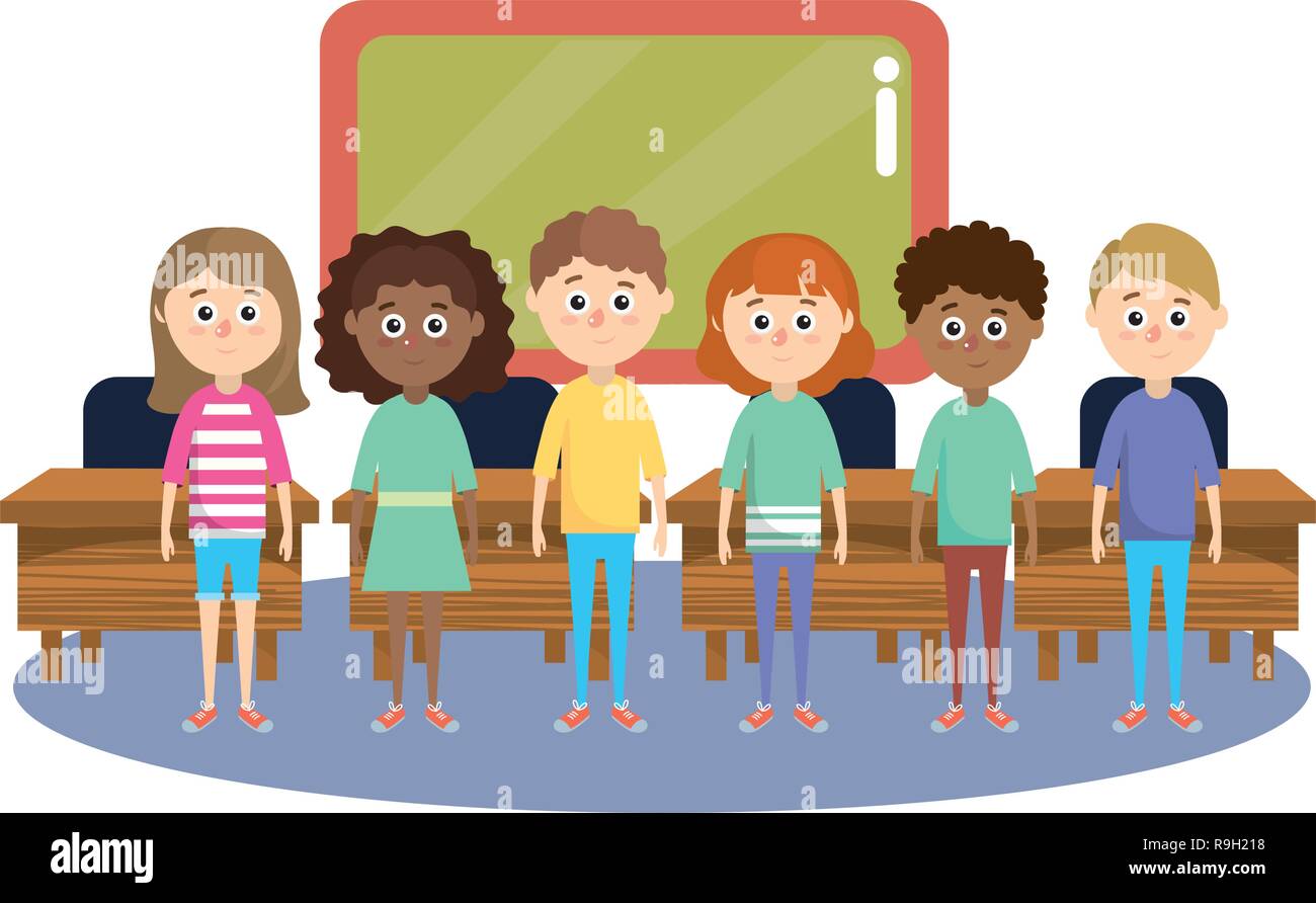 elementary school cartoon Stock Vector Image & Art - Alamy