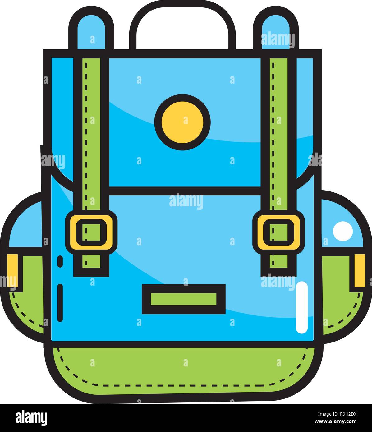 travel backpack cartoon Stock Vector Image & Art - Alamy