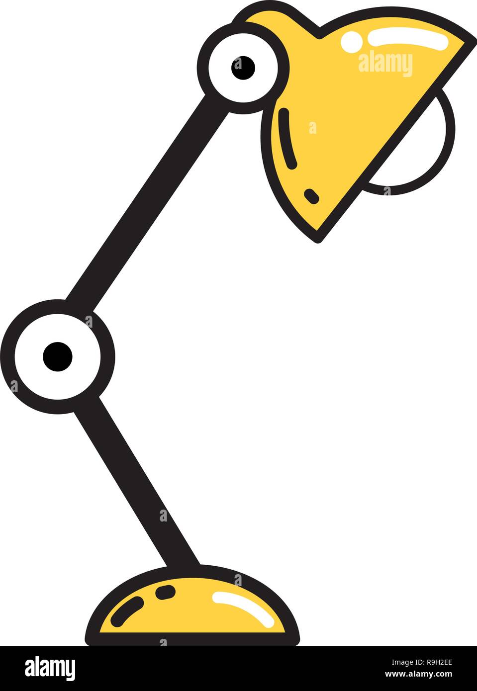 desk lamp cartoon Stock Vector Image & Art - Alamy