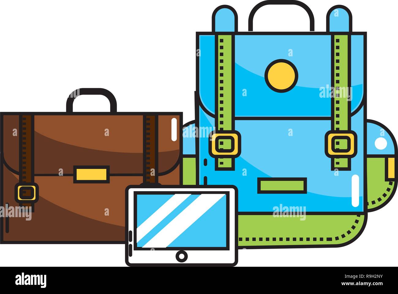 Cartoon illustration diagram communication network Stock Vector Images ...