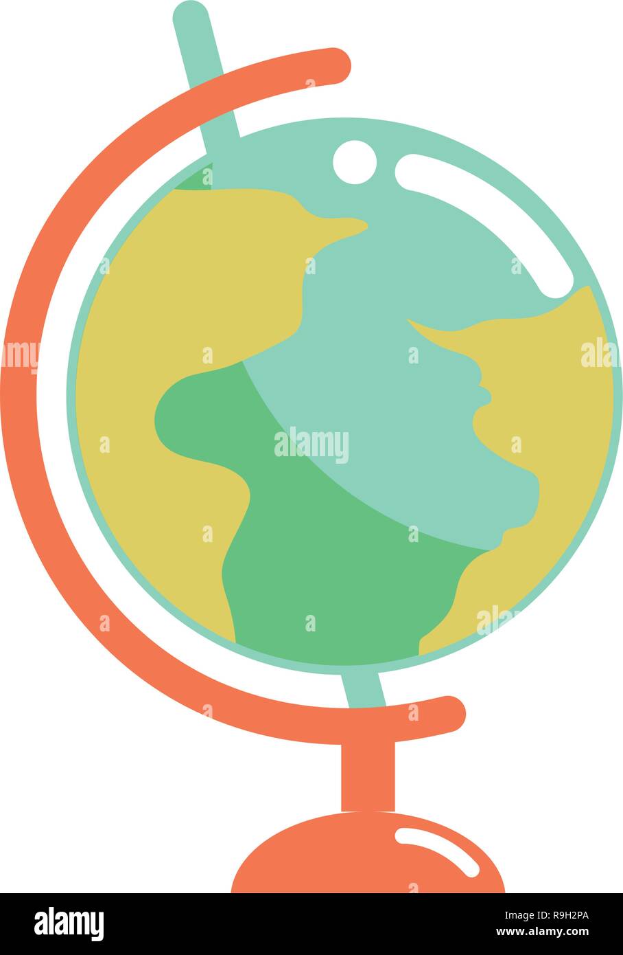 Cartoon Globe Map World Earth High Resolution Stock Photography and ...