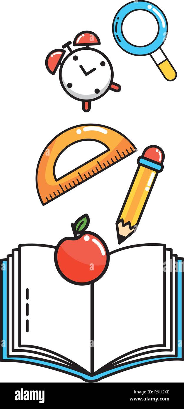 school study element cartoon Stock Vector Image & Art - Alamy