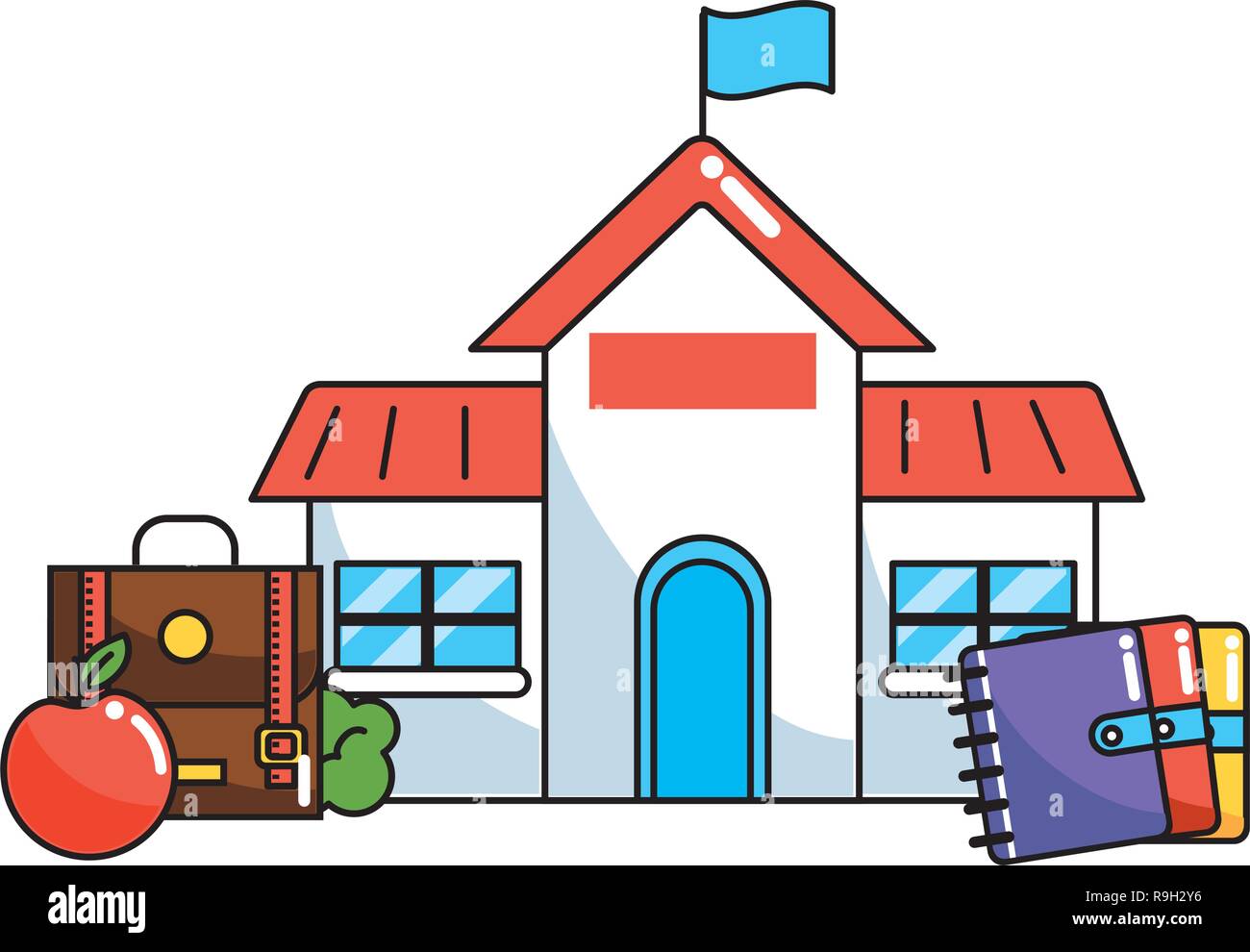 school study element cartoon Stock Vector Image & Art - Alamy