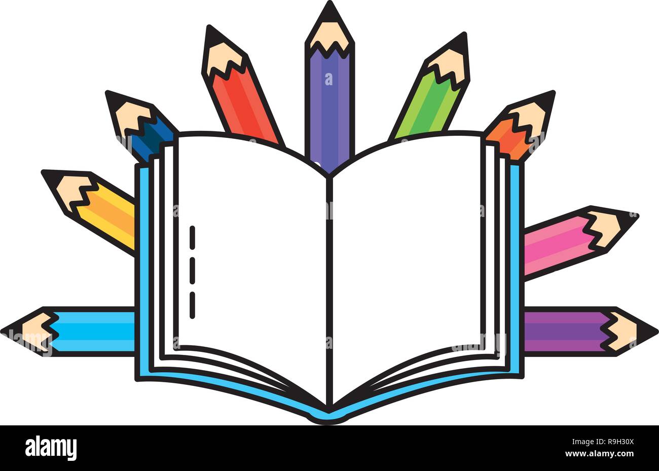 school study element cartoon Stock Vector Image & Art - Alamy